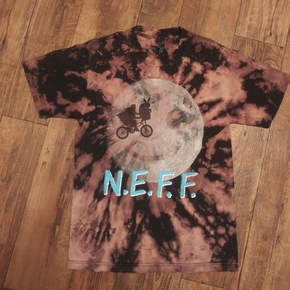 Neff | Shirts | Rare Neff Et Bleach Tie Dye Shirt Skateboard Skater ...